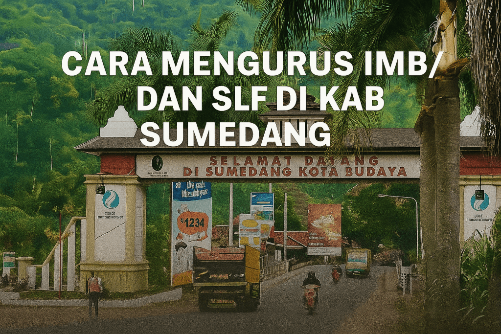 Cara Mengurus IMB/PBG dan SLF di Kabupaten Sumedang - CV. Axara Konsulindo